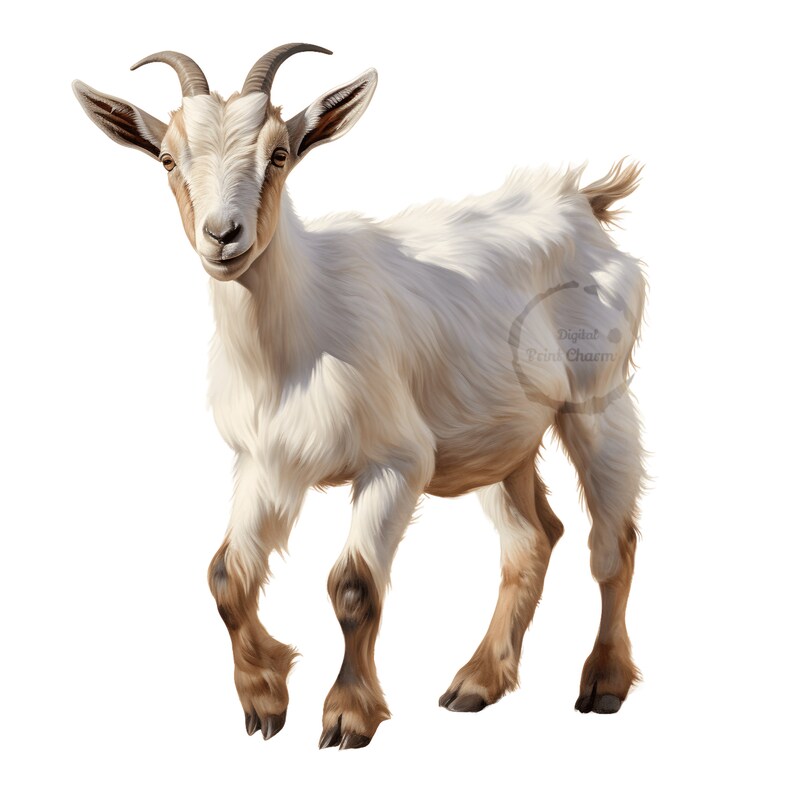 Goat Clipart Bundle Realistic Watercolor Style 12 Digital - Etsy