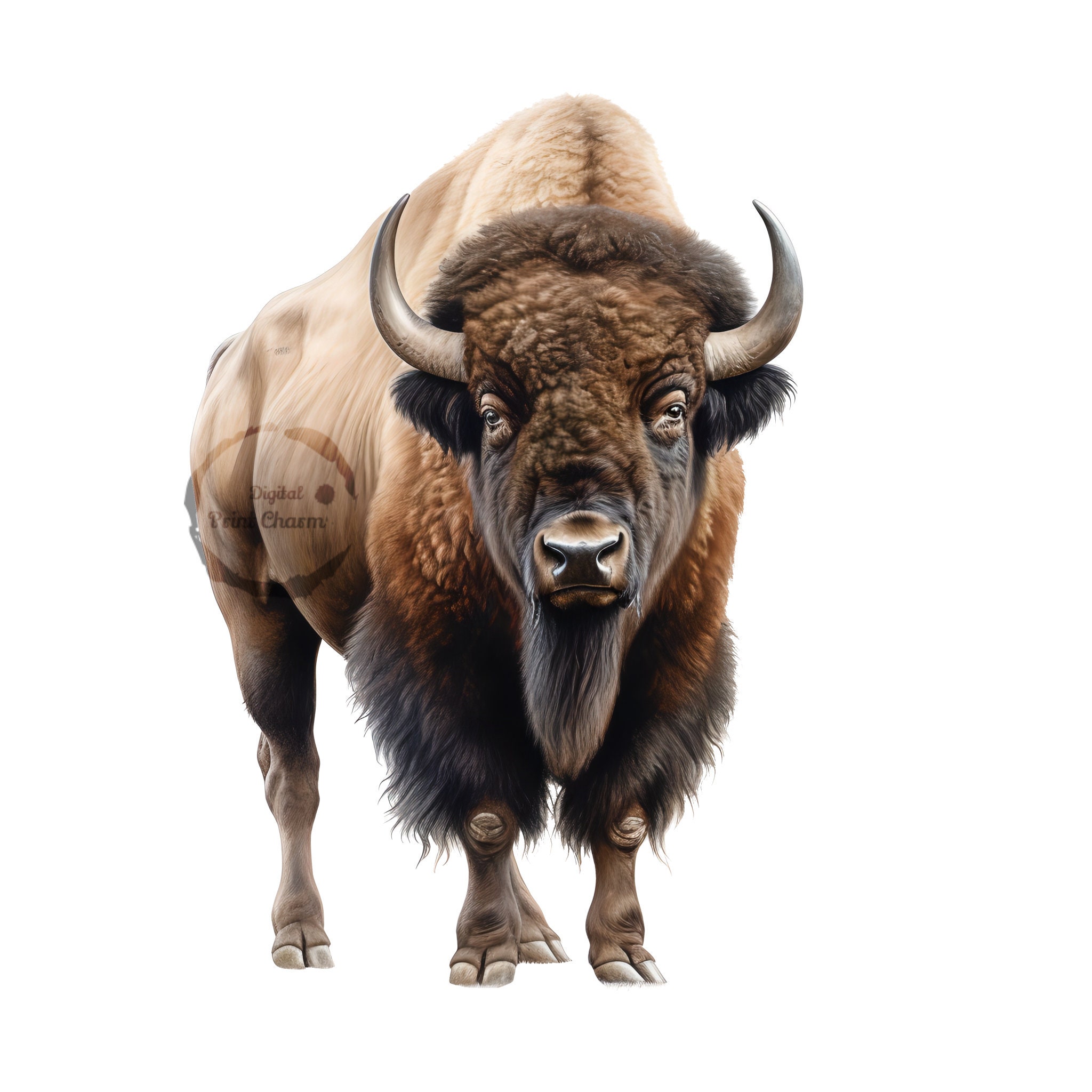 Majestic American Bison Watercolor Bundle of 12 Realistic - Etsy