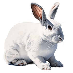 Realistic Rabbit Art Bundle | 20 Watercolor Paintings | Digital Clipart ...