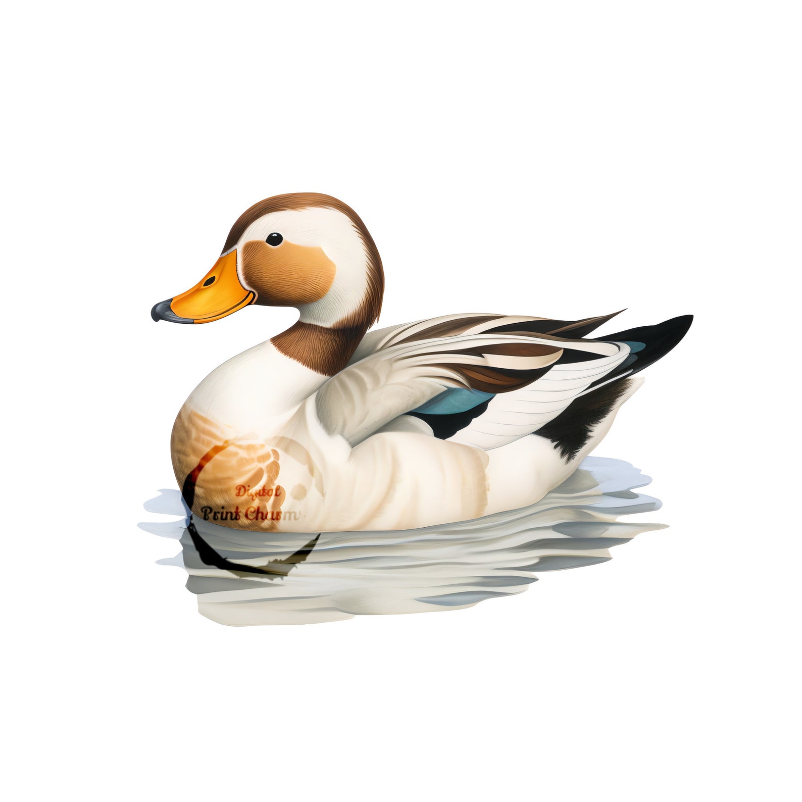 20 Realistic Watercolor Duck Clipart Set Digital Prints Scrapbooking ...