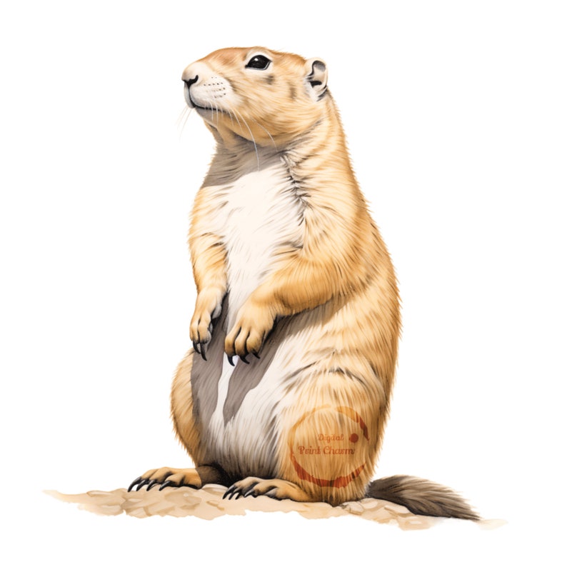 Prairie Dogs Clipart Bundle: 12 Realistic Watercolor Paintings Perfect ...