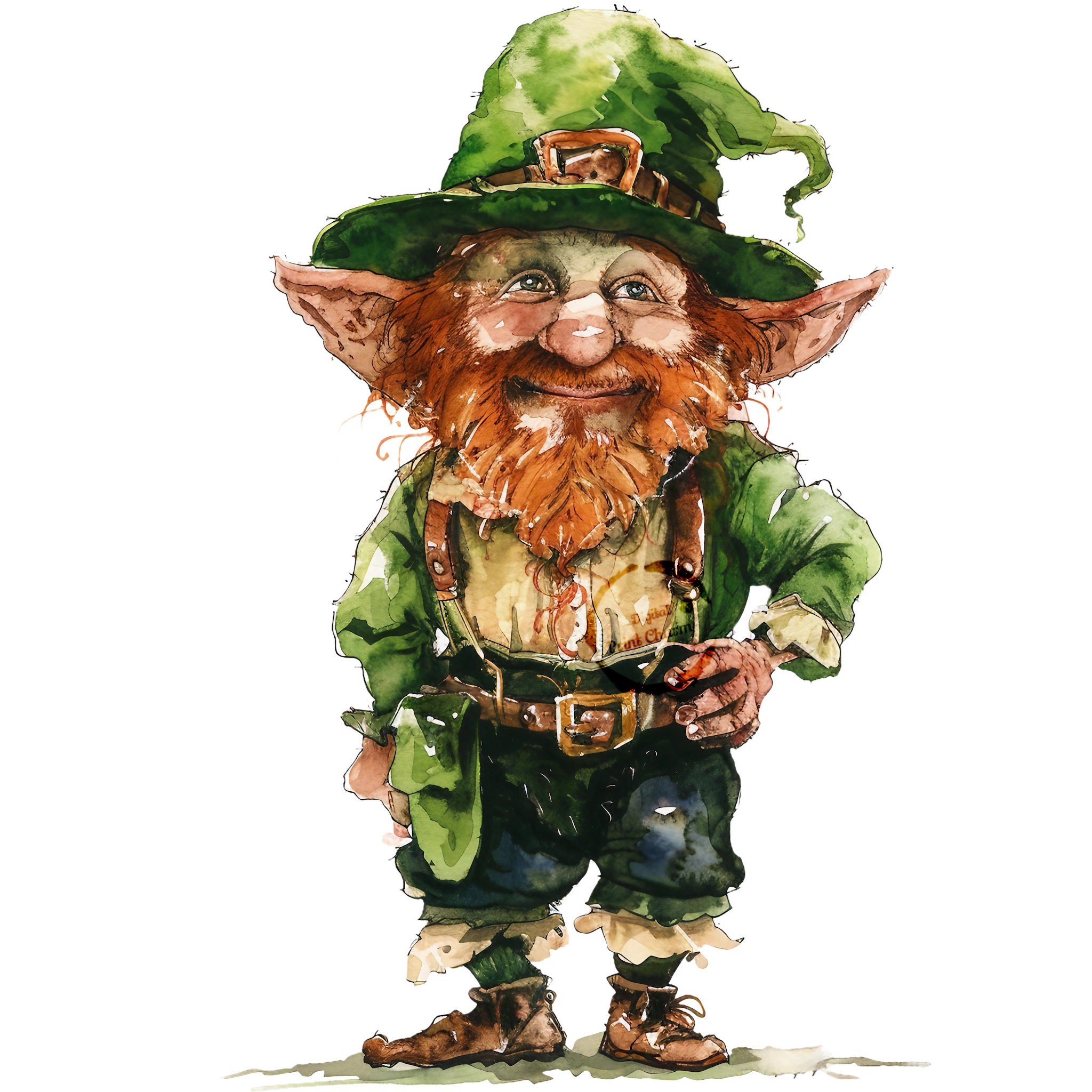Realistic Leprechaun Clipart Bundle 20 Detailed Irish Folklore ...