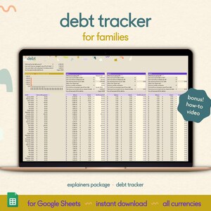 Google Sheets Debt Payoff Tracker for Families - DIY Credit Repair ...
