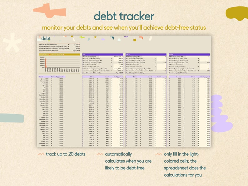 Google Sheets Debt Payoff Tracker for Families - DIY Credit Repair ...