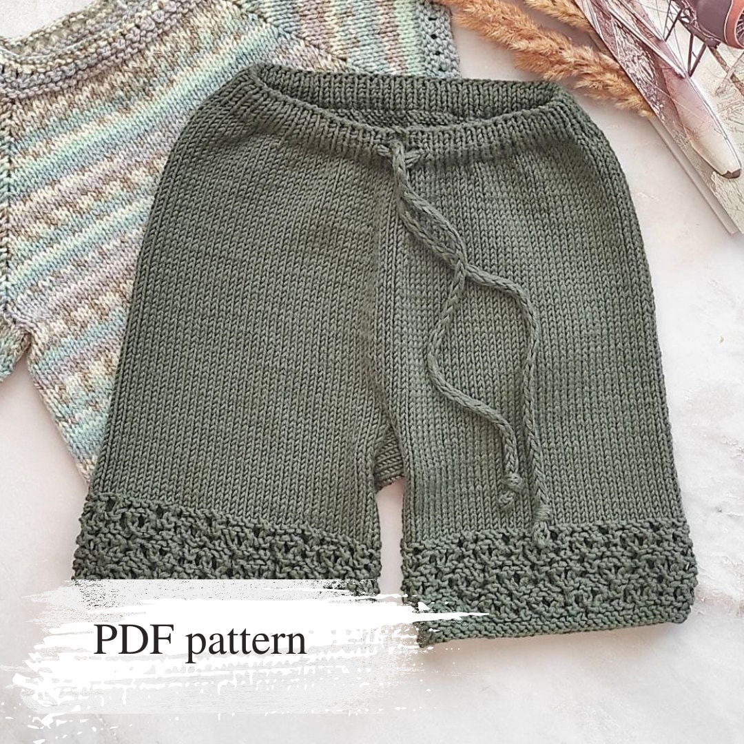 Shorts Knitting Patterns, Infant Shorts, Knitted Baby Clothes - Etsy