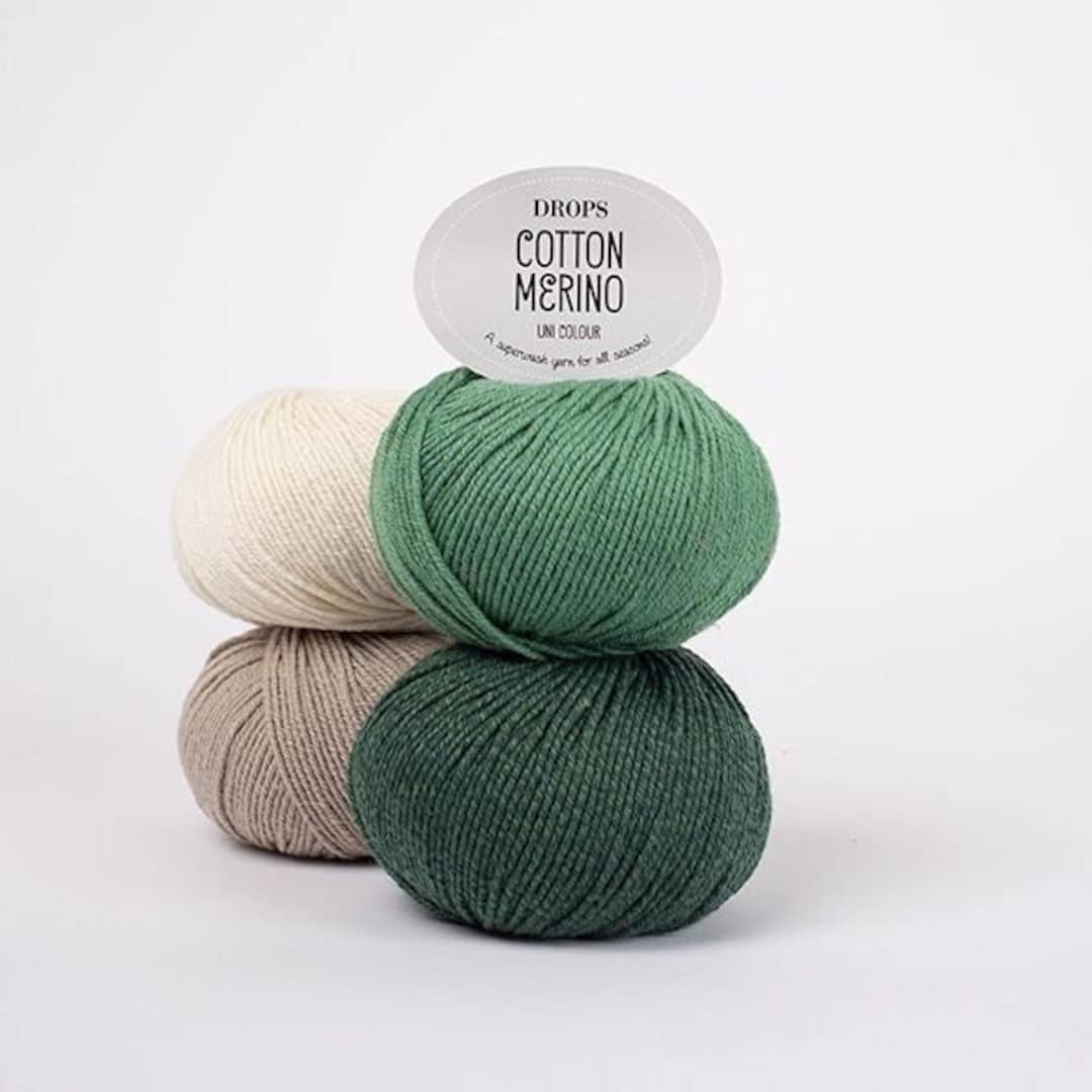 Drops Cotton Merino Yarn, Garnstudio DROPS Design, DK Merino Yarn ...