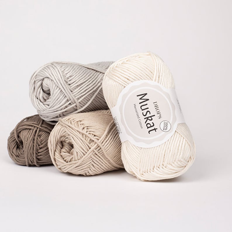 DROPS Muskat, Garnstudio DROPS Design, Drops Cotton Yarn, Mercerized ...