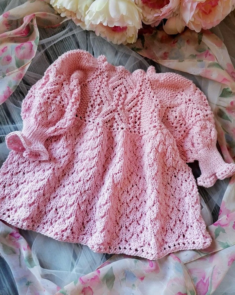 Baby Dress Pattern, Royal Dress Knitting, Baby Knitting Pattern, Tunic ...