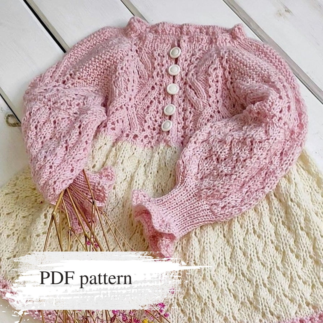 Baby Dress Pattern, Royal Dress Knitting, Baby Knitting Pattern, Tunic ...