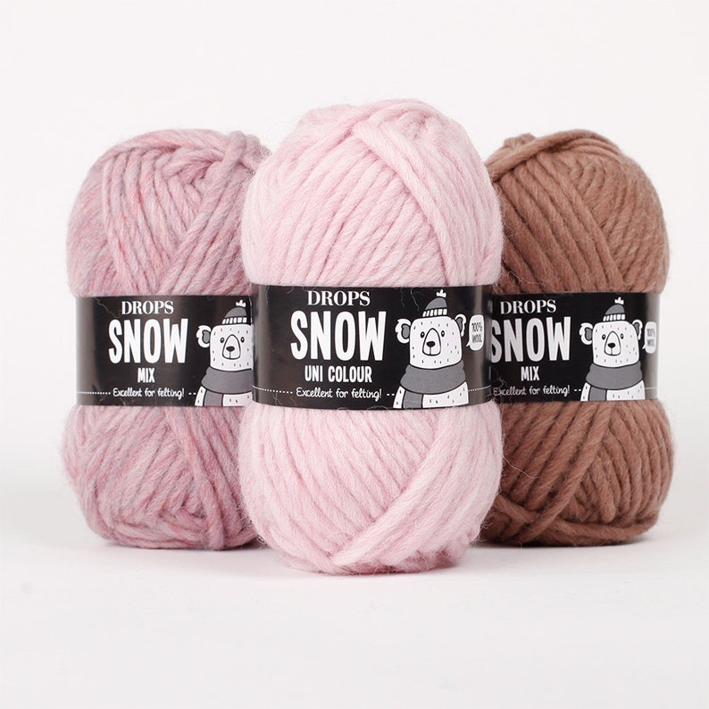 Drops Snow, Drops Eskimo, Garnstudio DROPS Design, Super Bulky Yarn ...