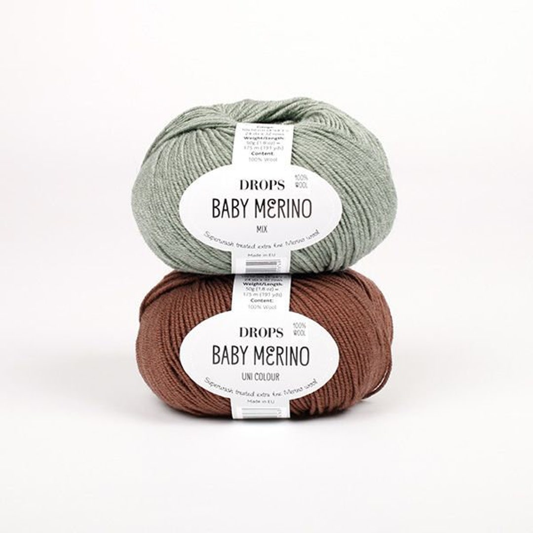 Drops Baby Merino, Garnstudio DROPS Design, Baby Yarn, Superwash Merino ...