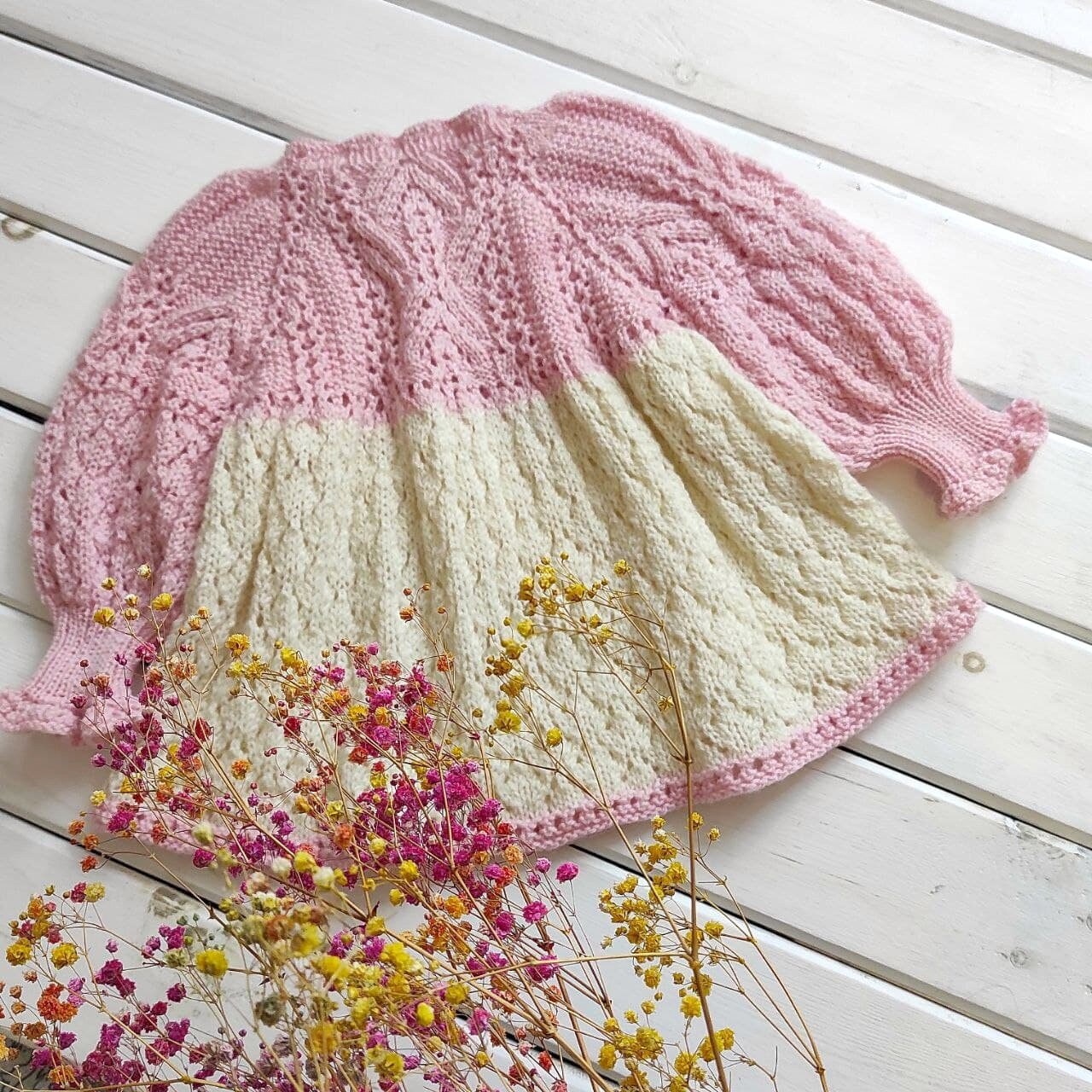 Baby Dress Pattern, Royal Dress Knitting, Baby Knitting Pattern, Tunic ...