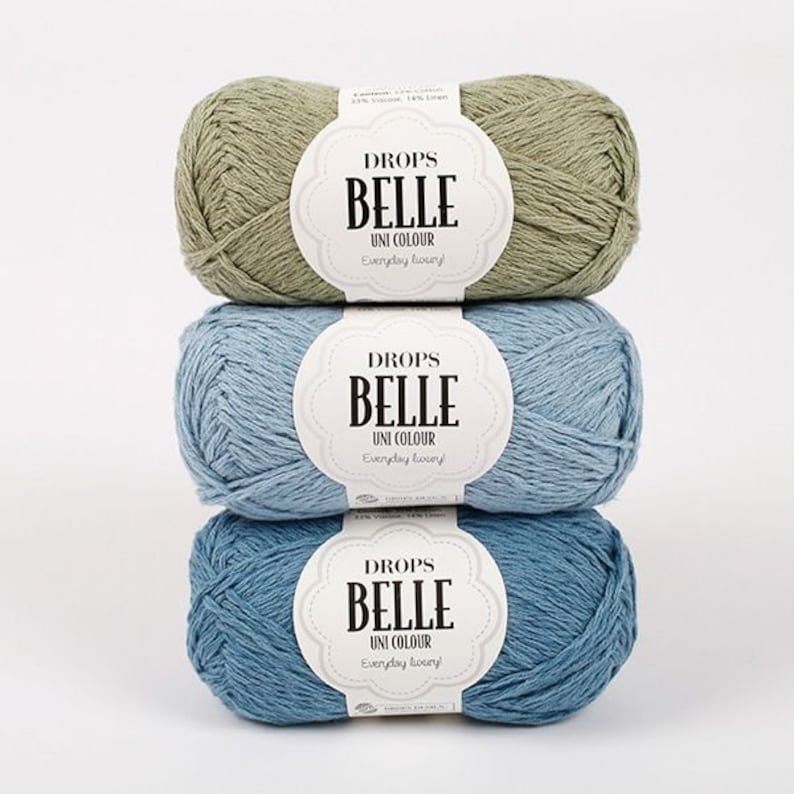 DROPS Belle, Drops Yarn, DROPS Design, Garnstudio Drops, Crochet Yarn ...