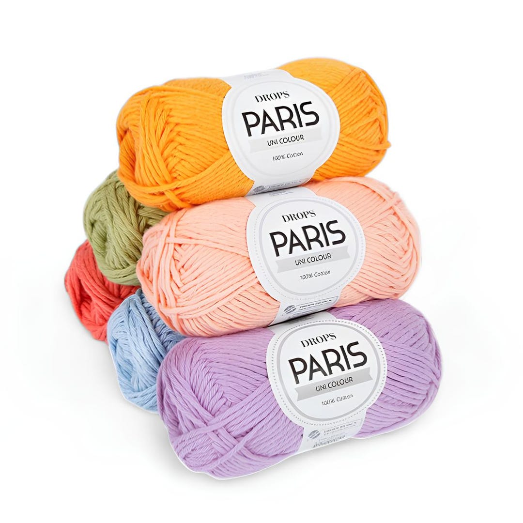 DROPS Paris Cotton Yarn: Aran Weight, 10 Ply - Garnstudio DROPS Design ...