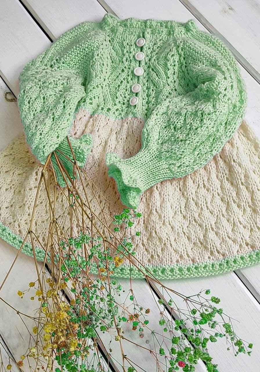 Baby Dress Pattern, Royal Dress Knitting, Baby Knitting Pattern, Tunic ...