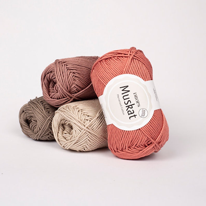 DROPS Muskat, Garnstudio DROPS Design, Drops Cotton Yarn, Mercerized ...