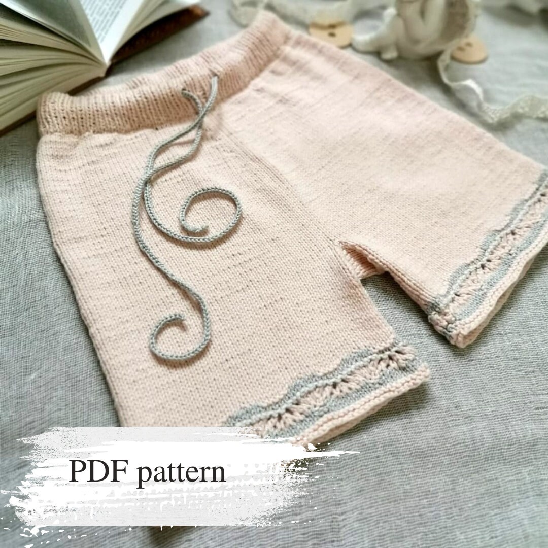 Shorts Knitting Patterns, Infant Shorts, Knitted Baby Clothes - Etsy