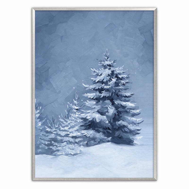 Winter Tree Painting - Etsy