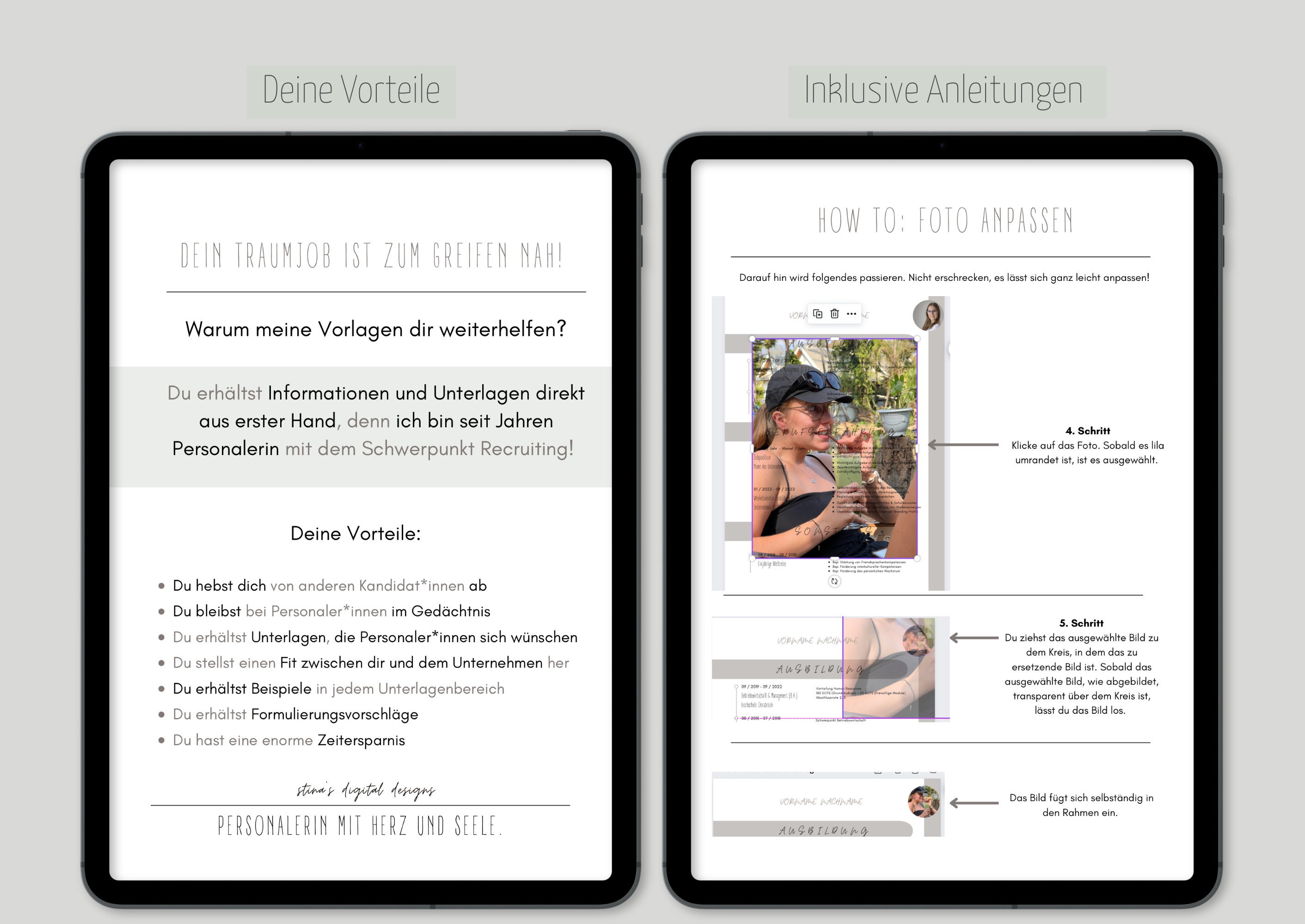 CV Template German CV Template Modern CV Application - Etsy