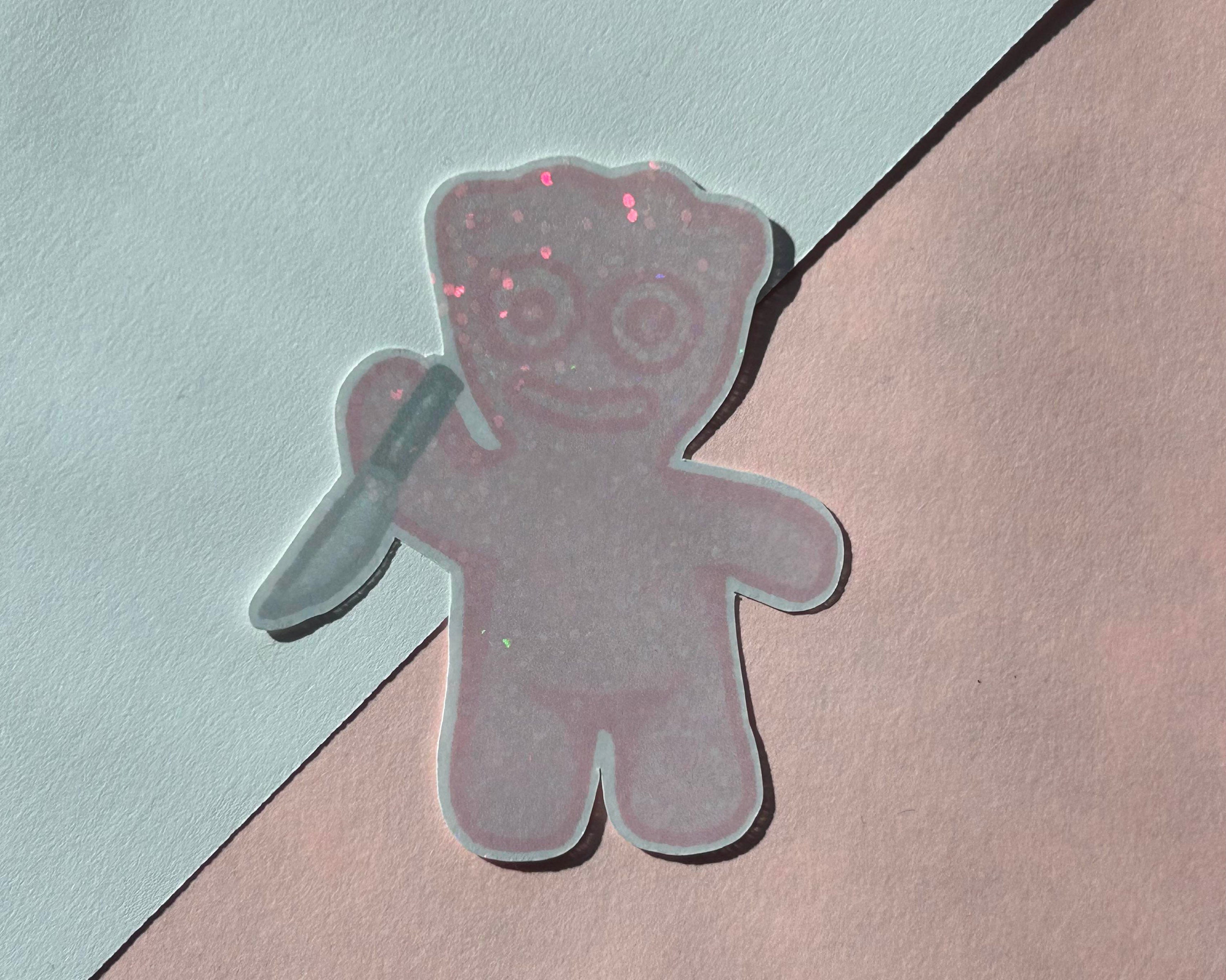 Sour Candy Sour Patch Kids With Knife Holographic Sticker Cute Gummy - Etsy