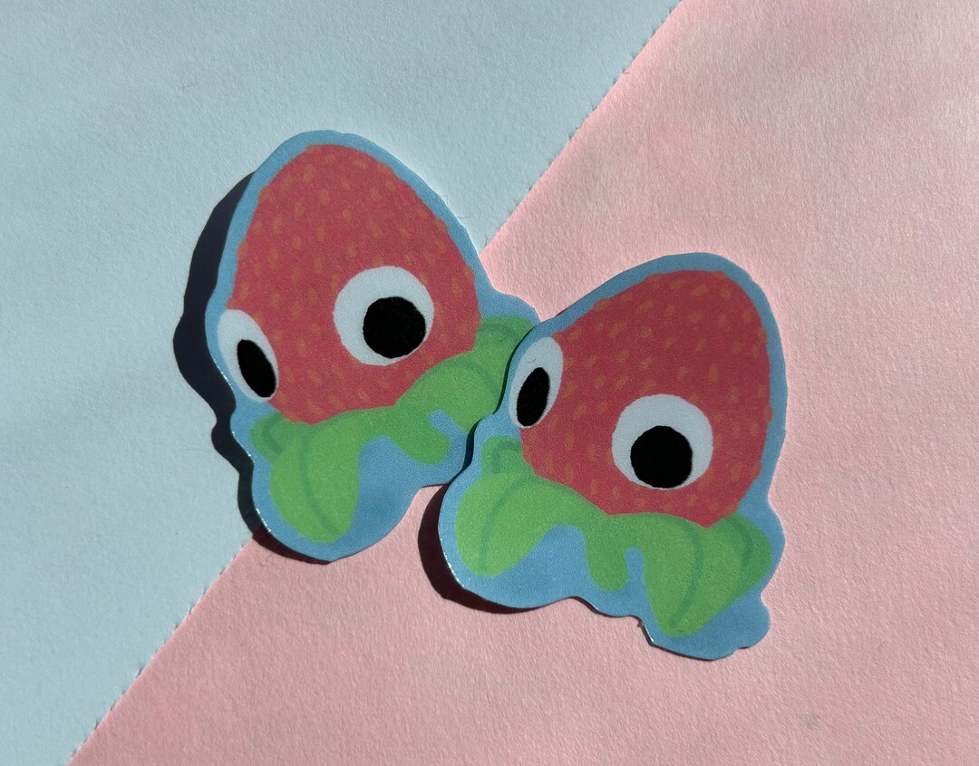 Strabby Bugsnax Sticker, Video Game Bugsnax Sticker, Strawberry - Etsy