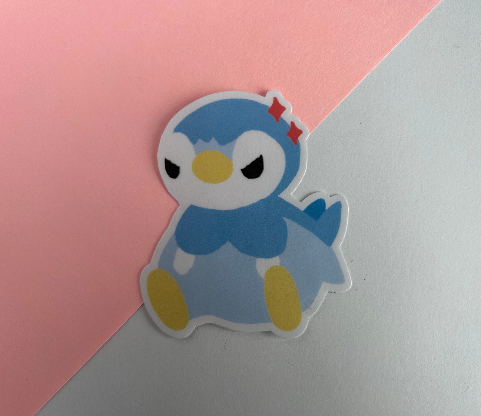 Pokemon Piplup Angry Cute, Great for Laptops, Books, Phones, Pokémon ...
