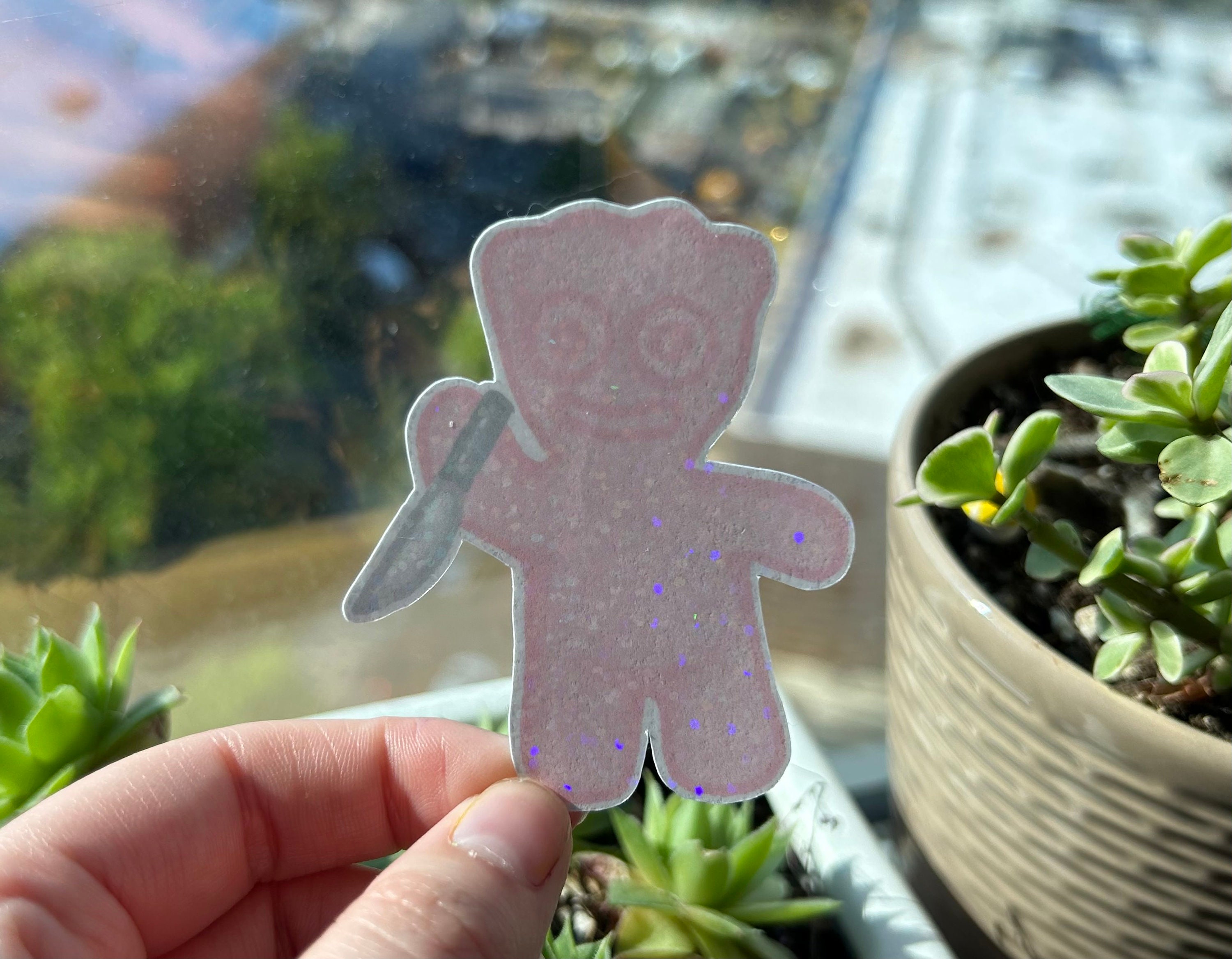 Sour Candy Sour Patch Kids With Knife Holographic Sticker Cute Gummy - Etsy
