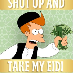 DIGITAL DOWNLOAD Funny Eid Card, Eid Mubarak, Money Envelope, Eid Money ...