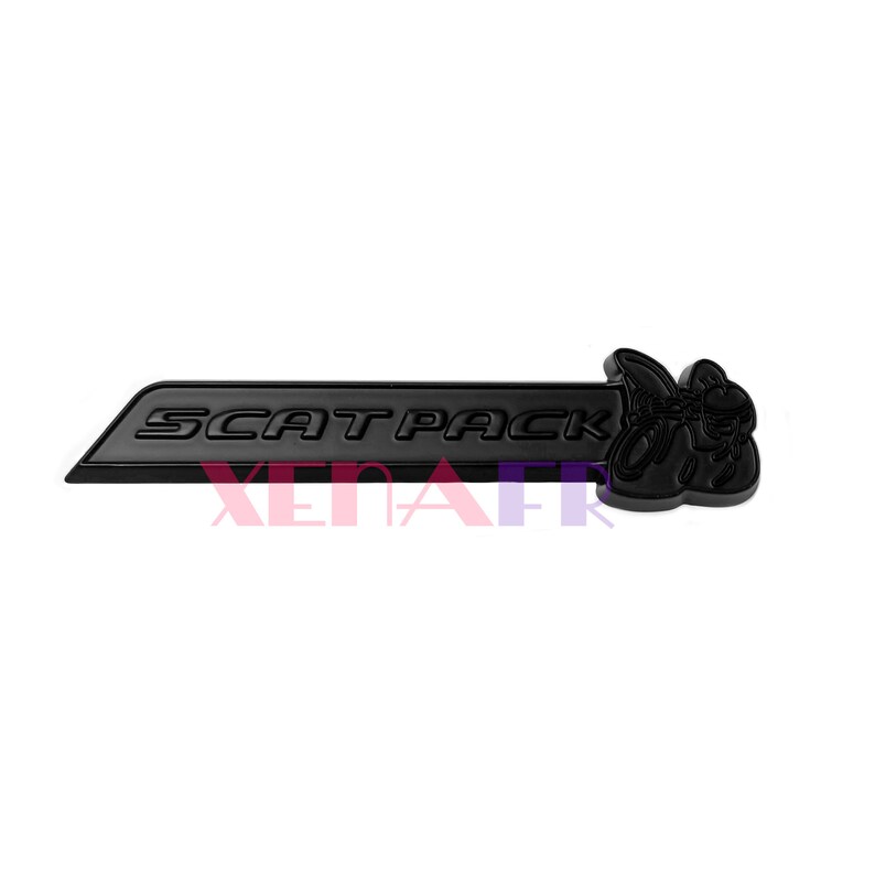 SCAT PACK Logo Full Black Black Rear Trunk 90x20 MM - Etsy