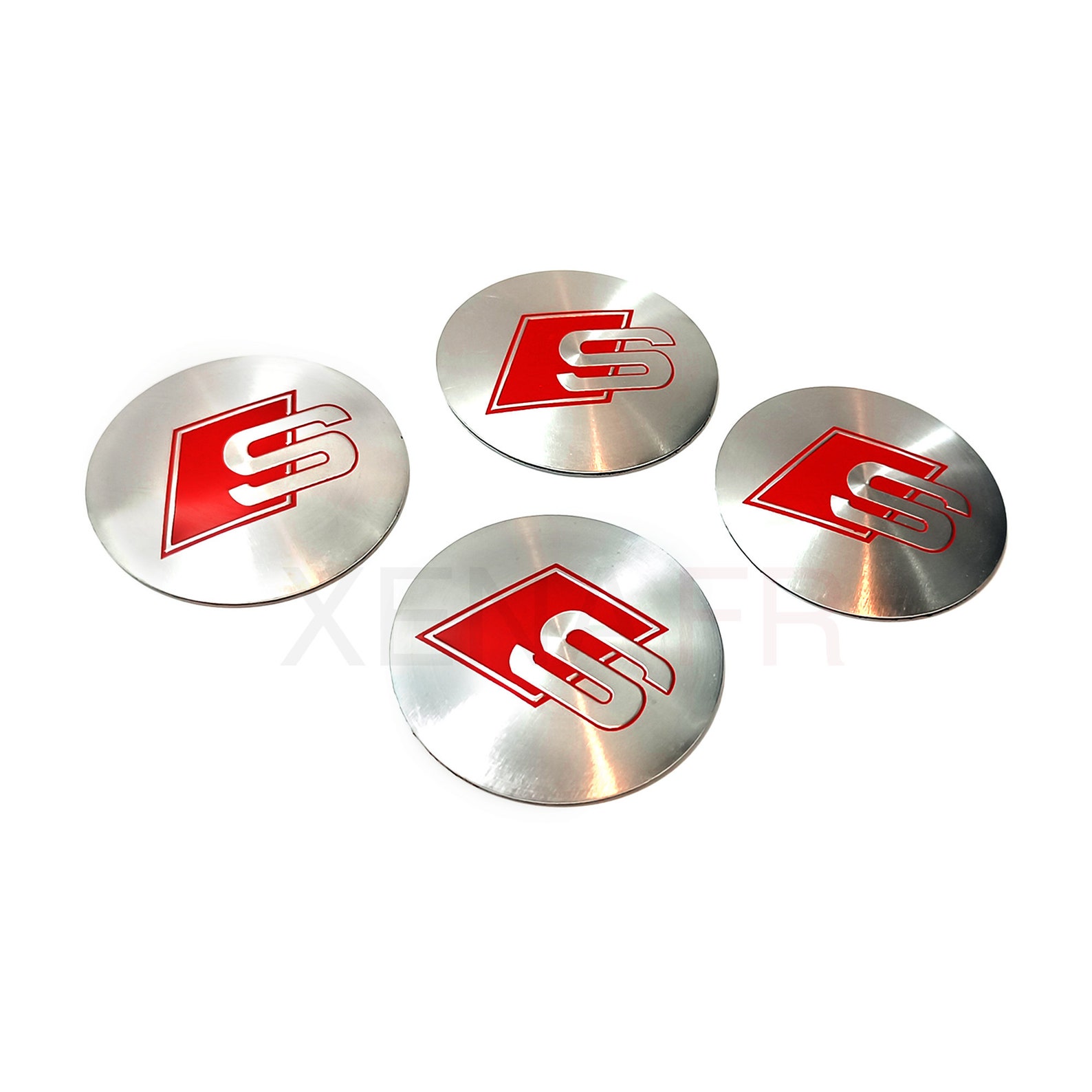4 Stickers for S Sline S-line 56mm Silver and Red Hubcaps - Etsy