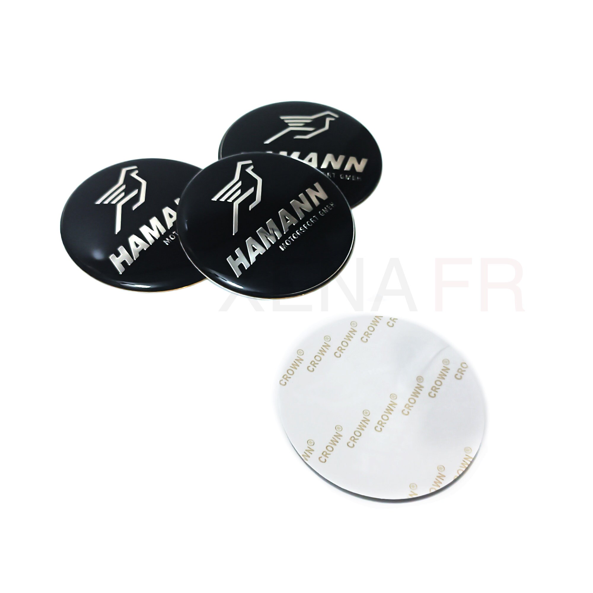 4 Stickers for Hamann Hubcaps 65mm Black and Silver in Epoxy Resin - Etsy