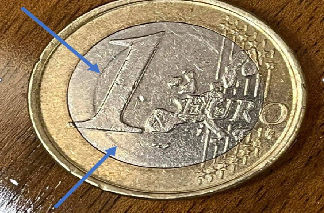 Rare 1 Euro Coin With 2 Errors (1999) - Etsy