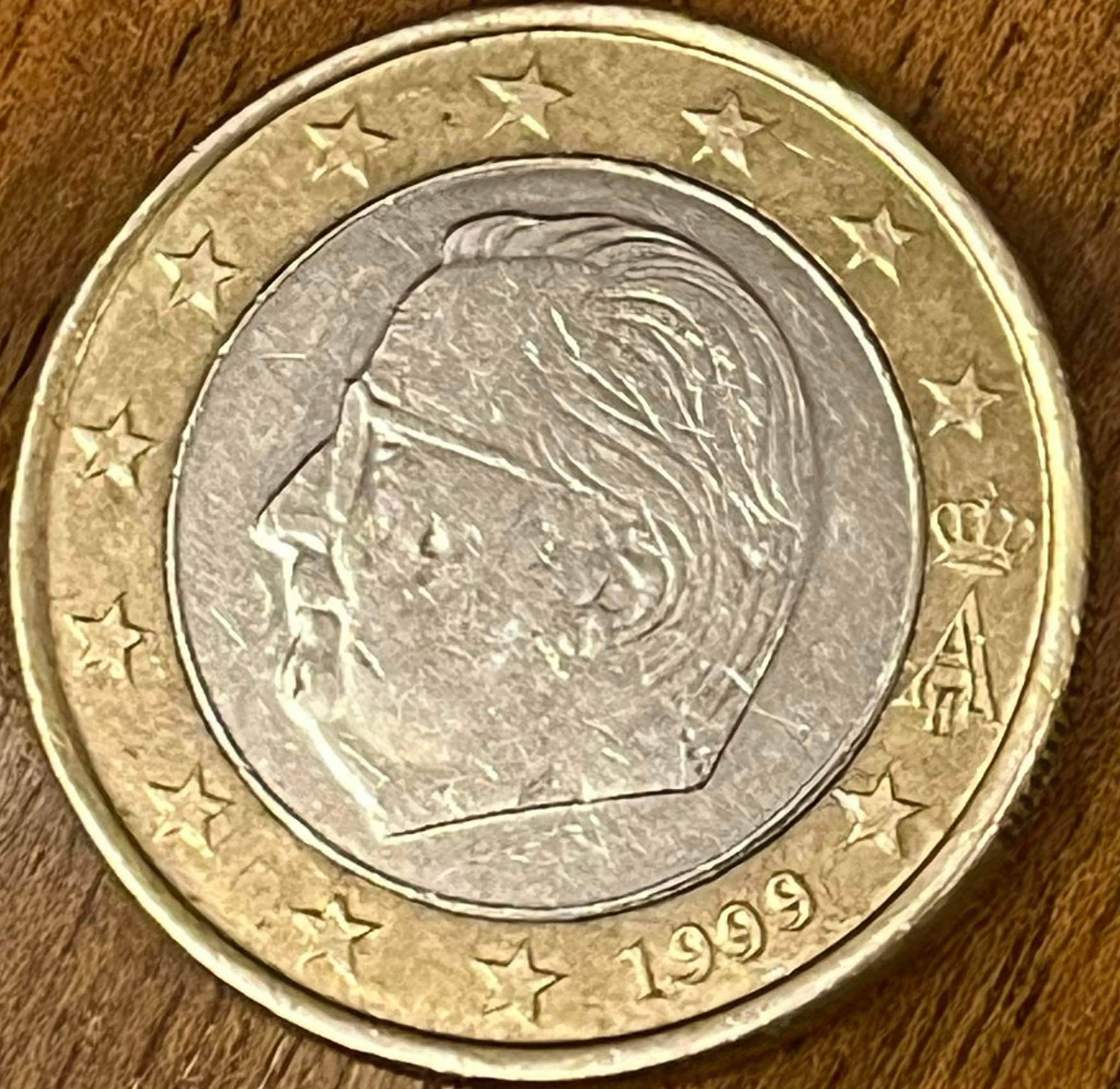 Rare 1 Euro Coin With 2 Errors (1999) - Etsy