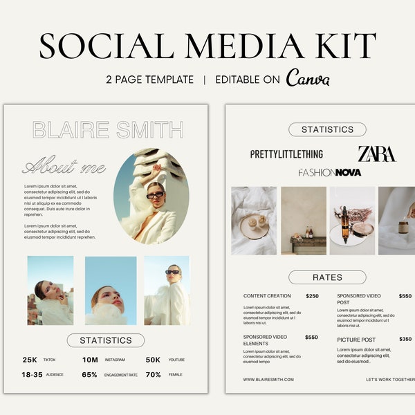 Luxury Instagram Page Template - Etsy