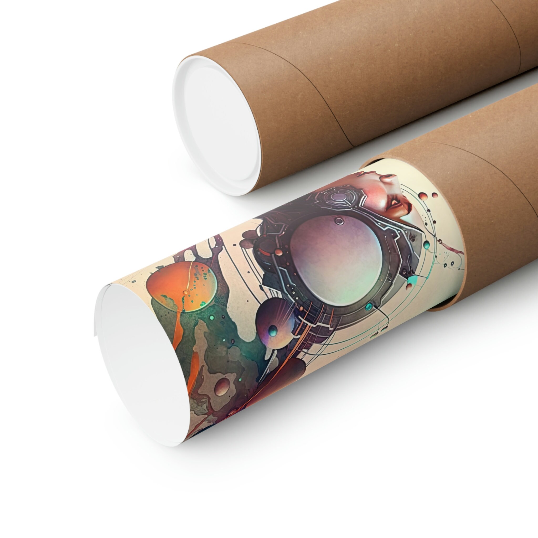 Science Fiction Artwork Poster Futuristic Art Decor Cyberpunk Fantasy ...