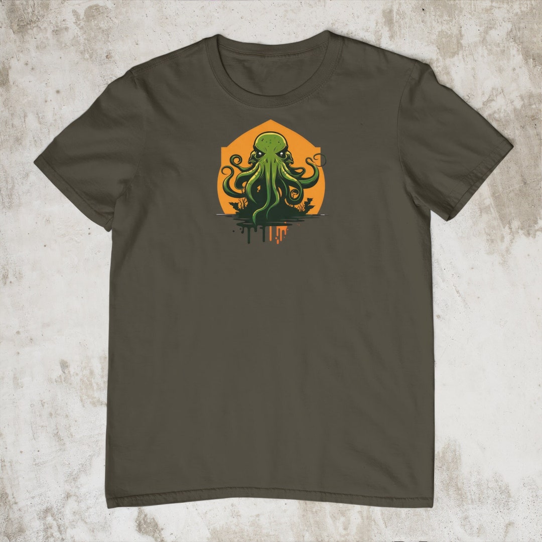 Cthulhu Tshirt Lovecraft Shirt Kraken Shirt Call of Cthulhu Shirt ...