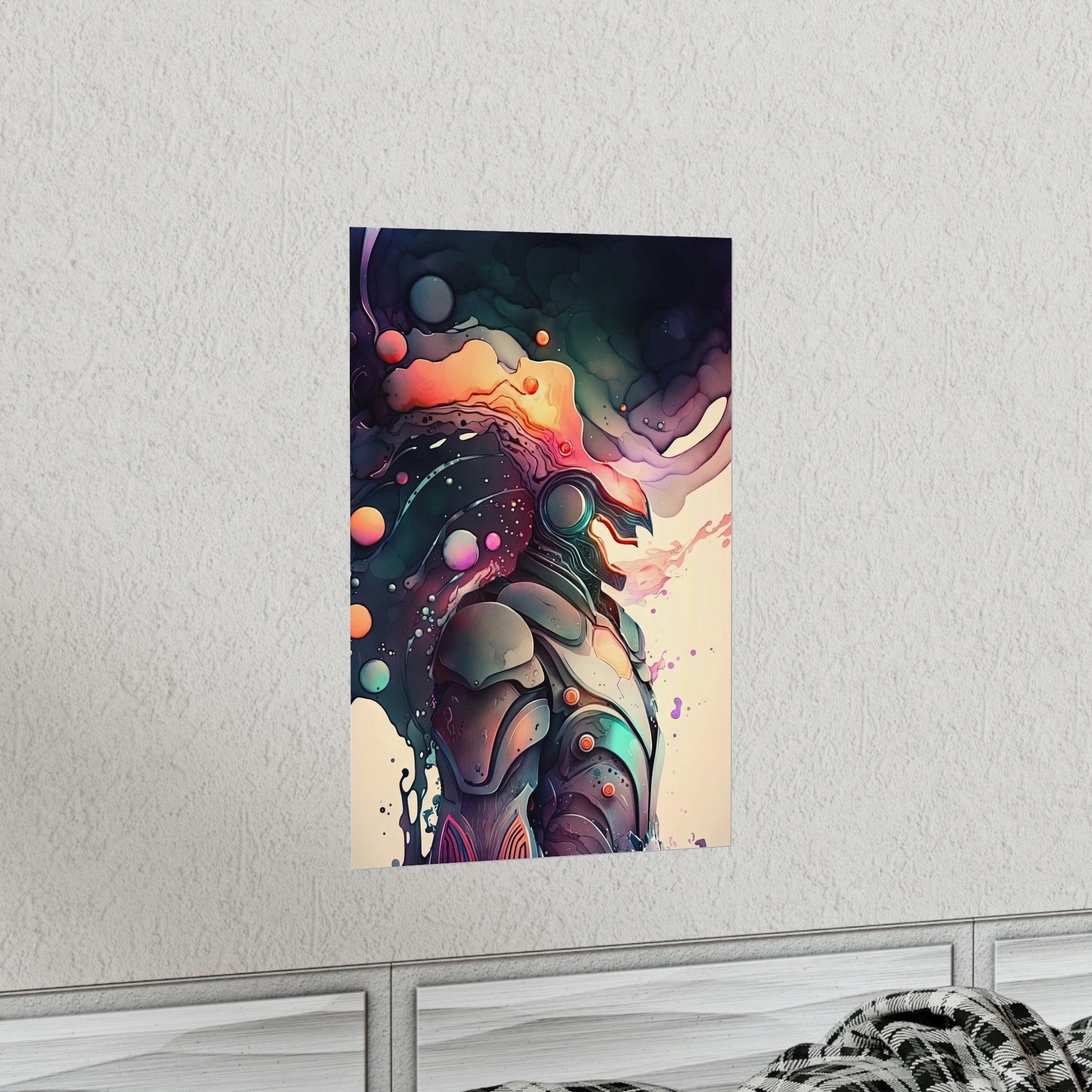 Robot Poster Cyberpunk Cyborg Poster Science Fiction Art Cyberpunk ...