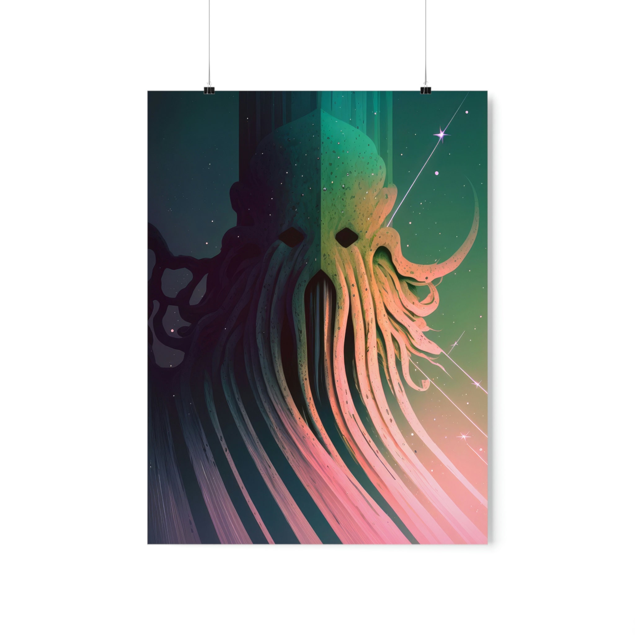 Cthulhu Art Poster Lovecraft Art Print - Etsy