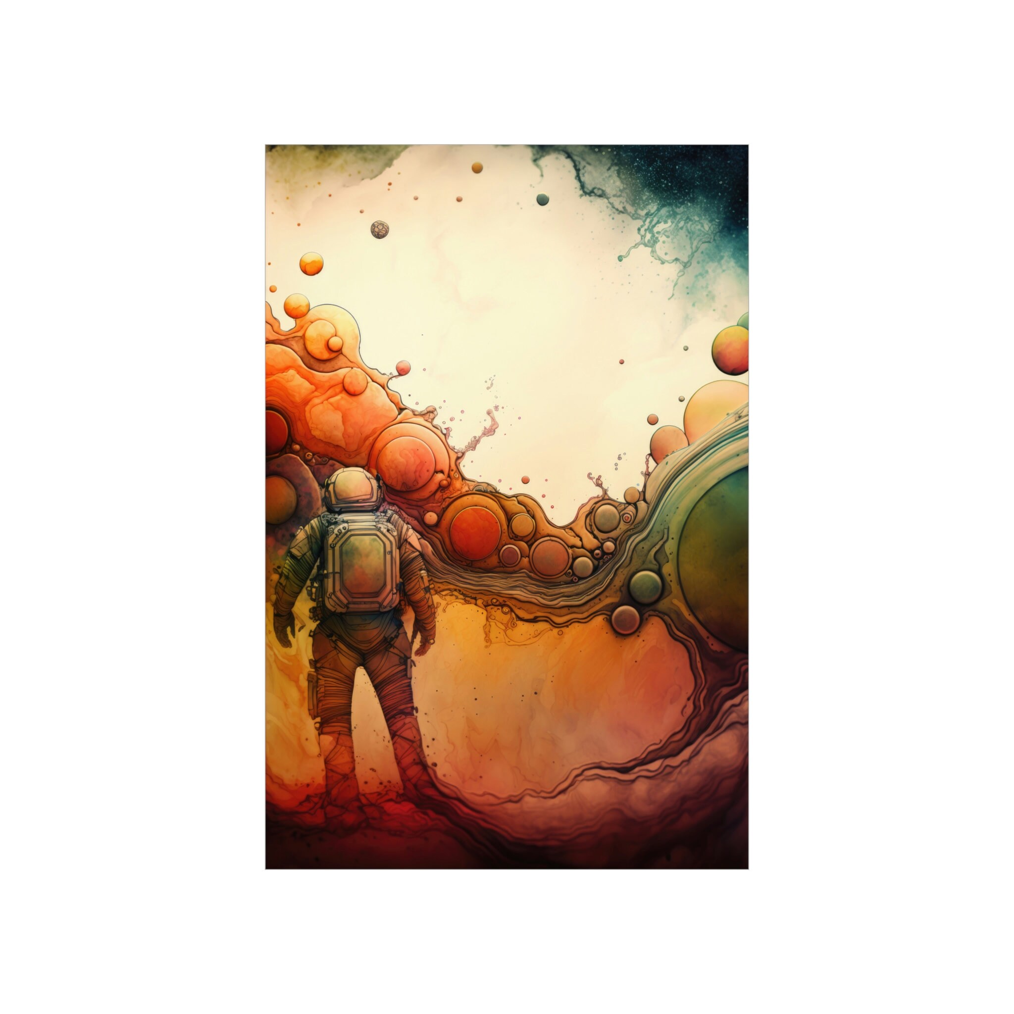 Futuristic Poster Science Fiction Art Fantasy Print Futuristic Art ...