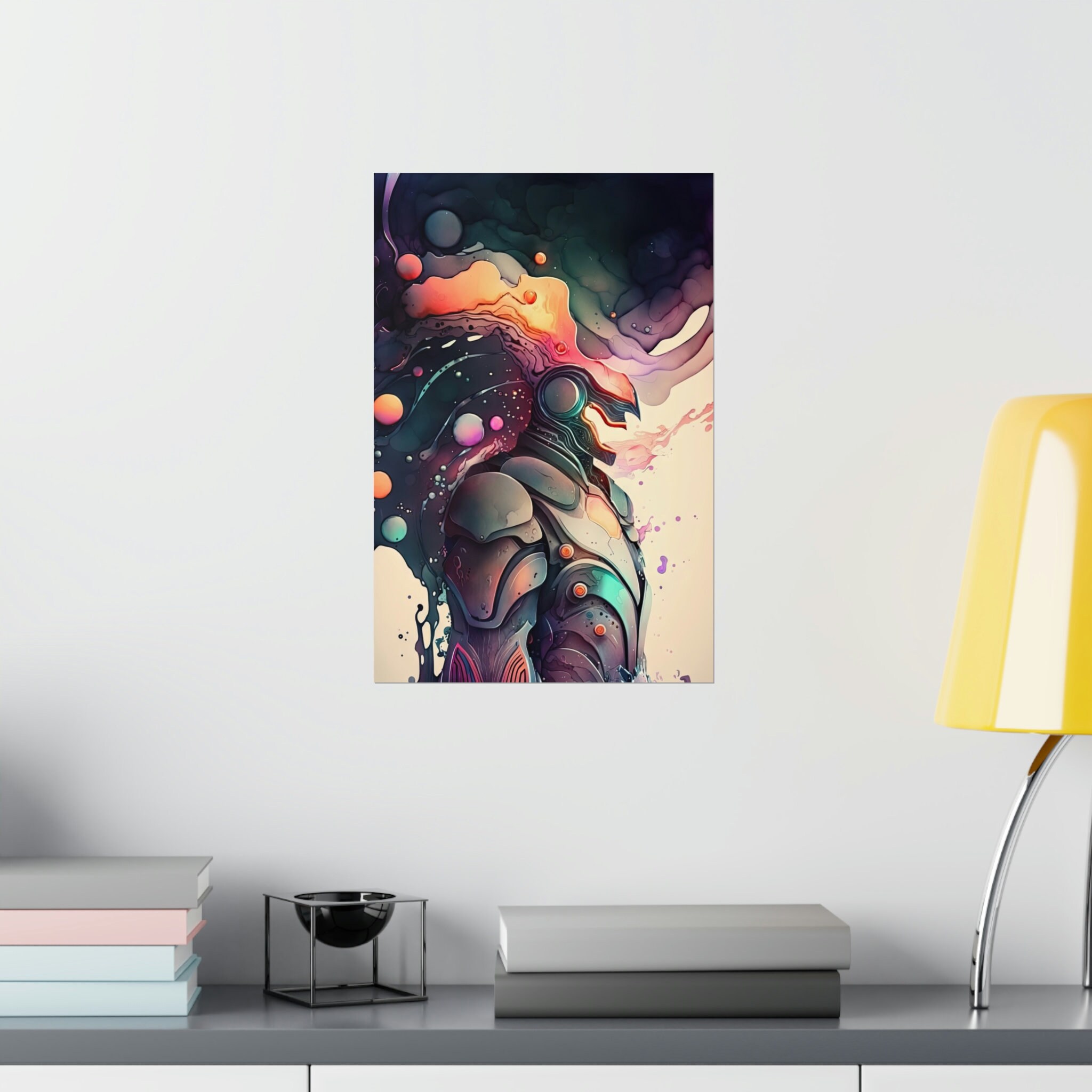 Robot Poster Cyberpunk Cyborg Poster Science Fiction Art Cyberpunk ...