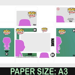 Template to Create Your Own Funko Pop Box, File Editable in Photoshop ...
