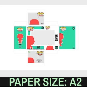 Template to Create Your Own Funko Pop Box, File Editable in Photoshop - Etsy