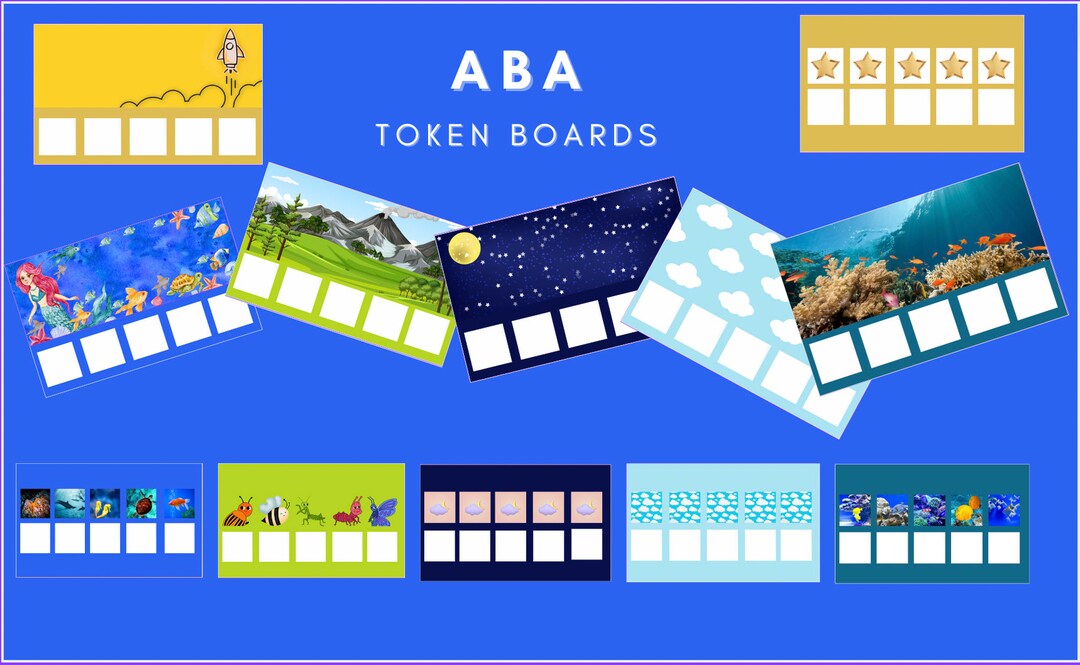 ABA Token Boards, Aba Therapy, DTT Token Boards, RBT, Behavior ...