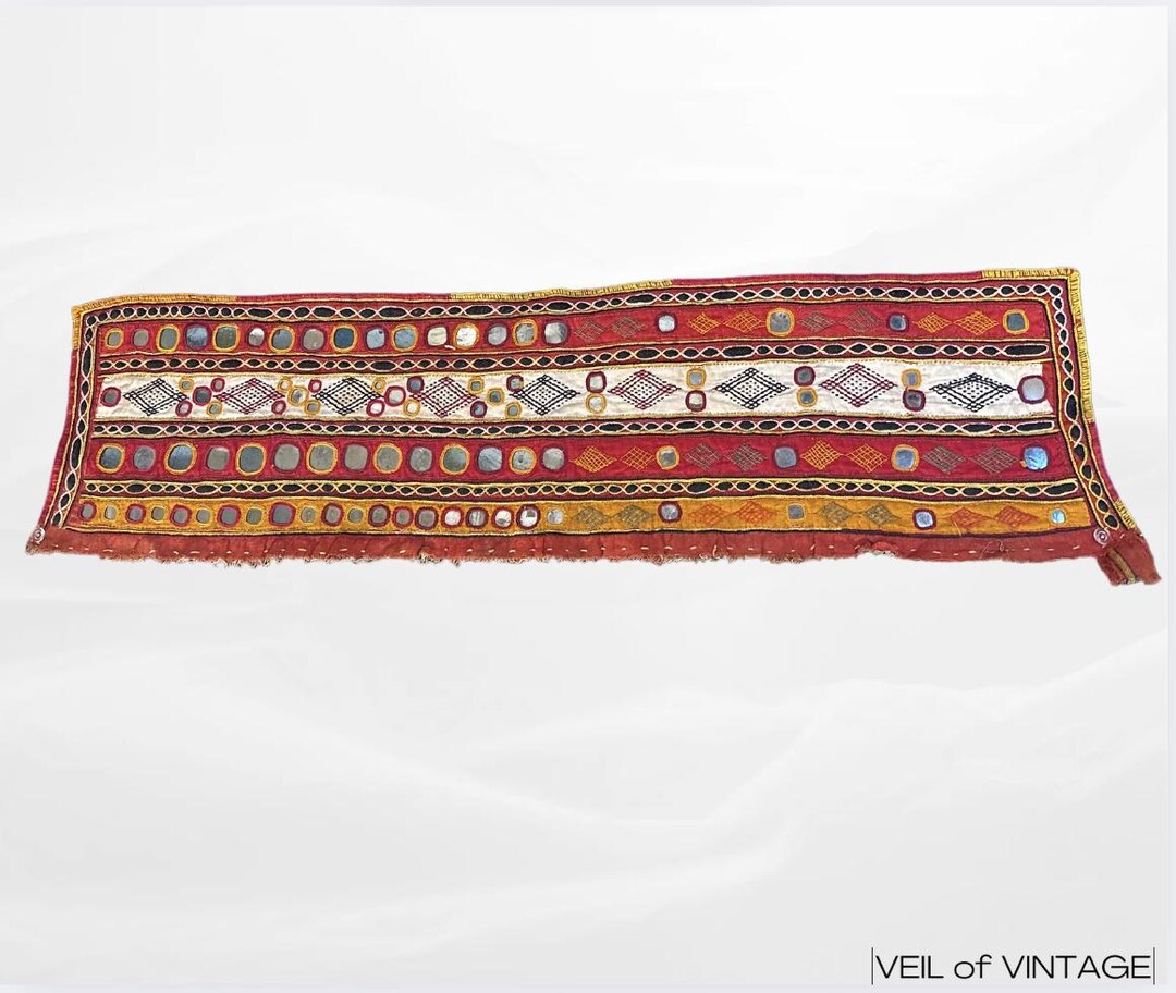 Banjara Fabric Indian Mirrorwork Belly Dance Belt Indian Embroidered ...