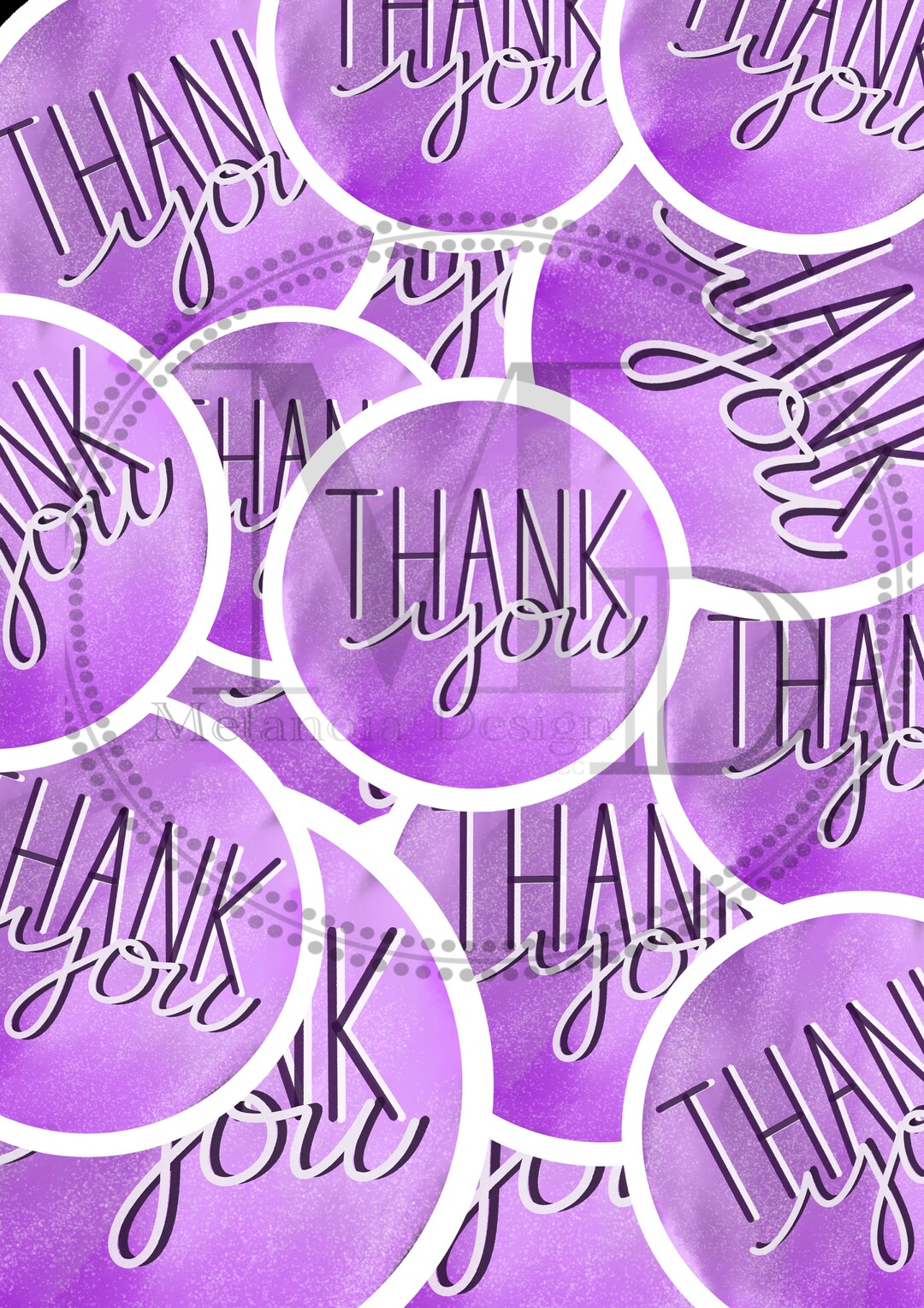 Thank You Sticker PNG Print Then Cut Download - Etsy