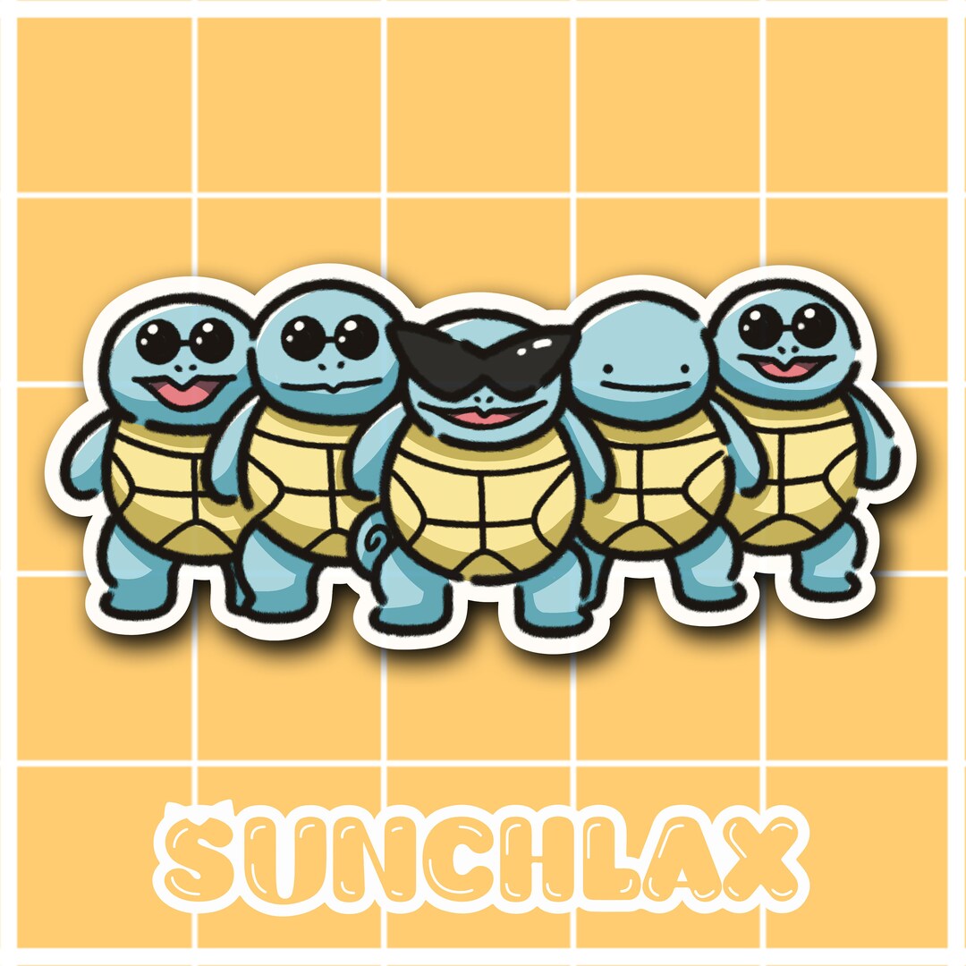 Squirtle Squad Sticker Squirdoodle Squad Sticker Doodlemon - Etsy