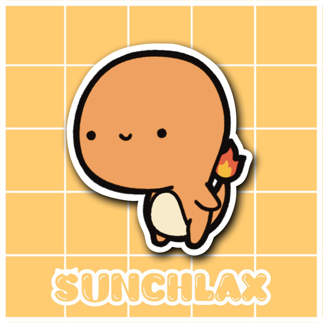 Charmander Sticker Chardoodle Sticker Doodlemon - Etsy
