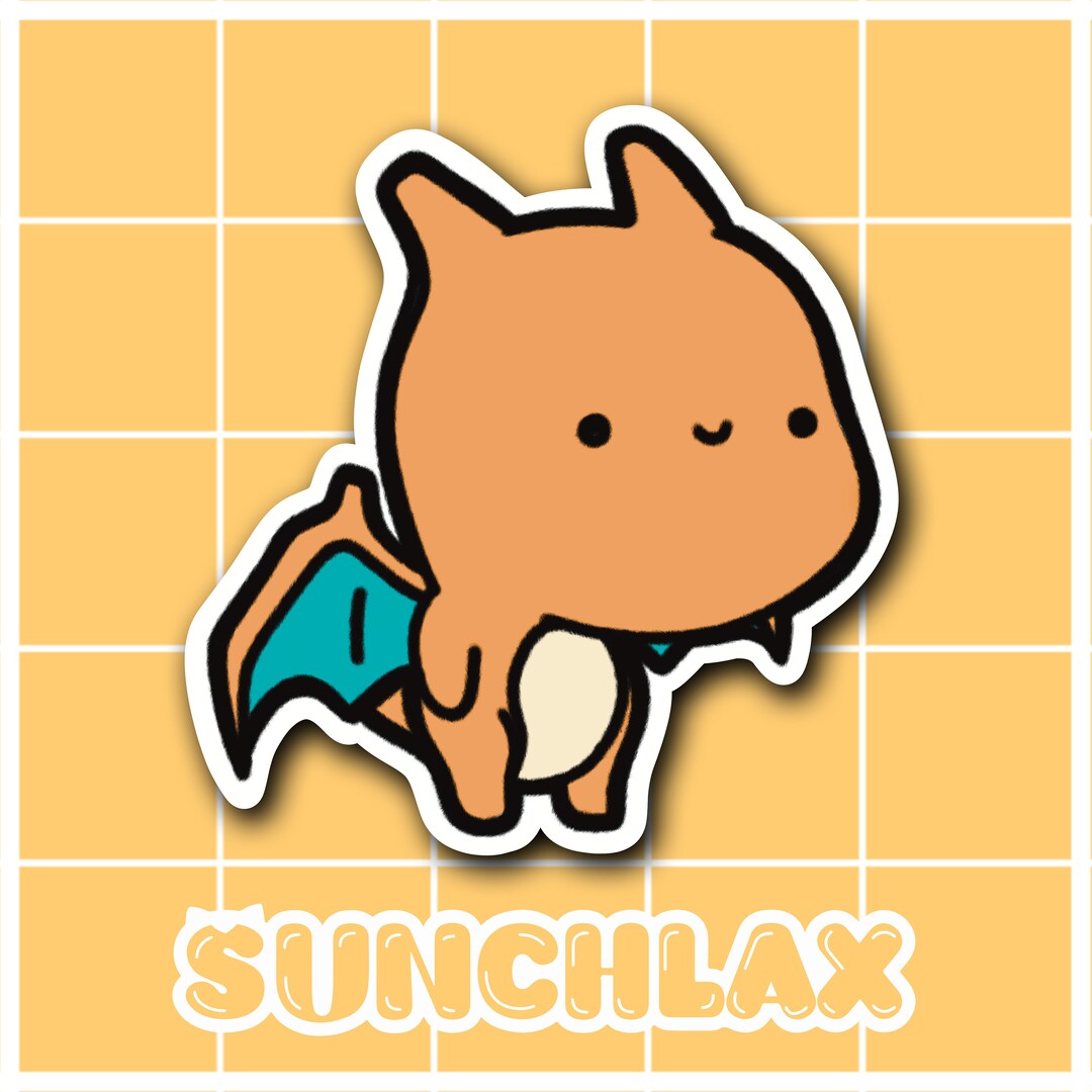 Charizard Sticker Doodlezard Sticker Doodlemon - Etsy