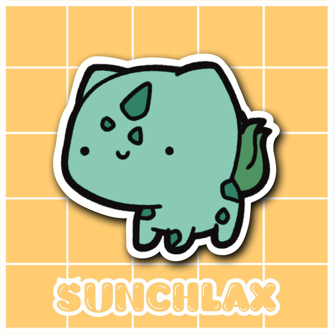 Bulbasaur Sticker Bulbadoodle Sticker Doodlemon - Etsy