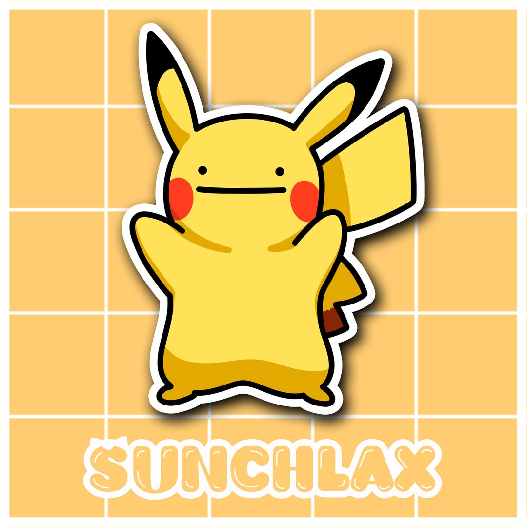 Pikachu Ditto Sticker - Etsy